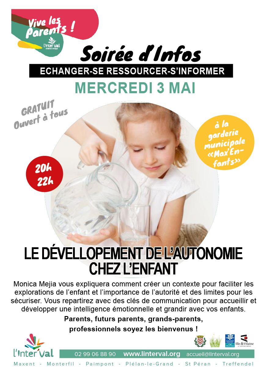 [Soirée d'Info] : le développement de l'autonomie chez l'enfant - L'interval